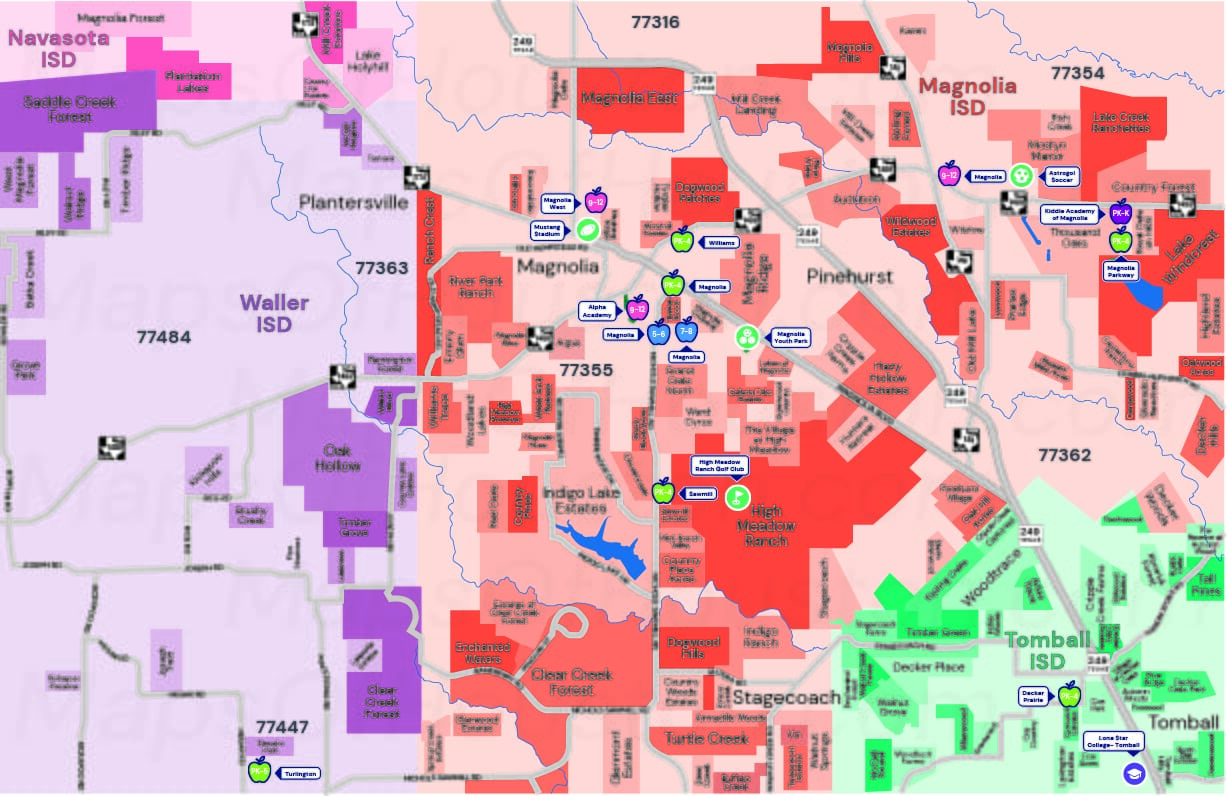 Stagecoach - Maps of Houston – Neighborhood Maps of Houston, Texas