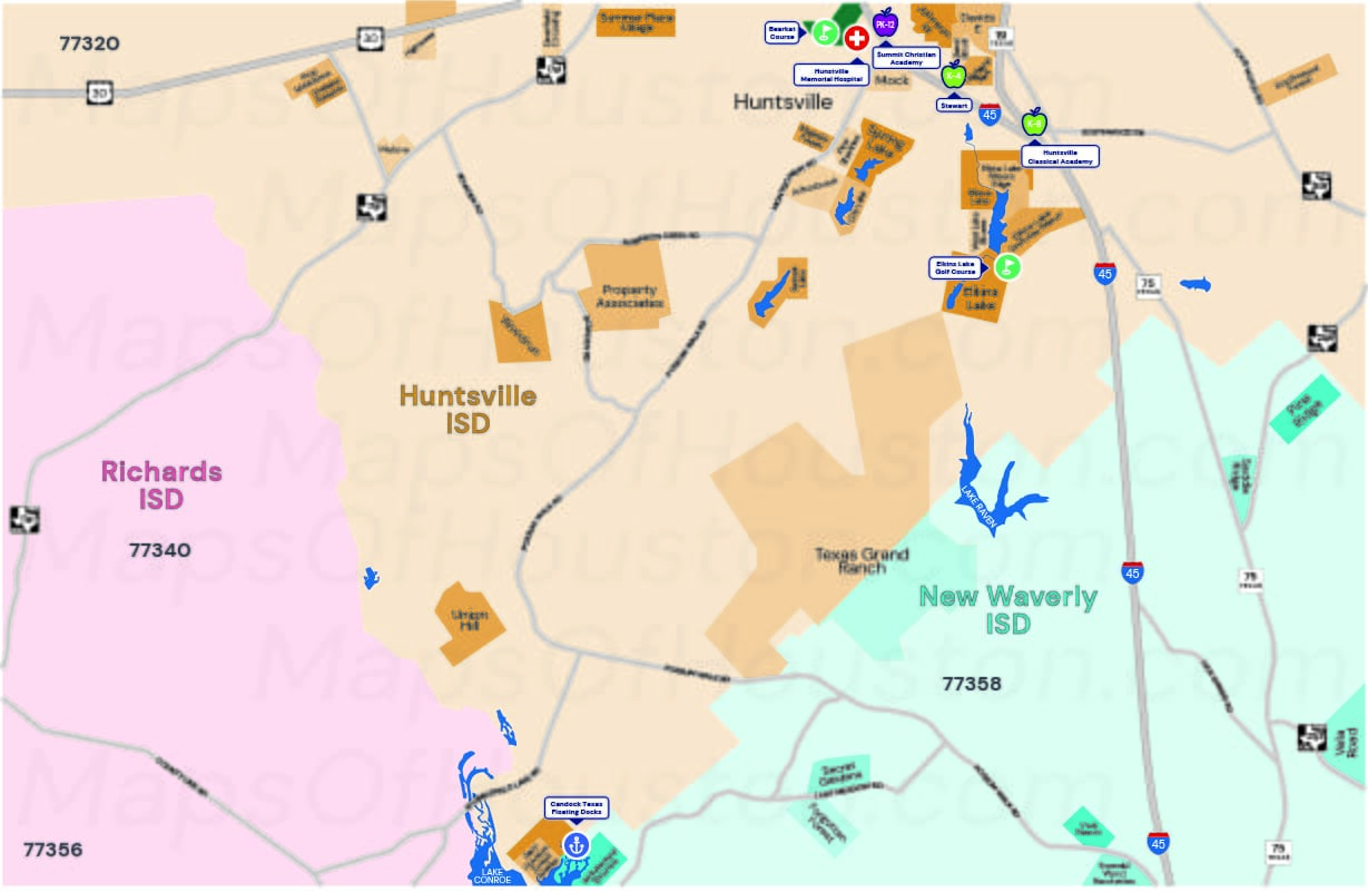 Texas Grand Ranch - Maps of Houston – Neighborhood Maps of Houston, Texas