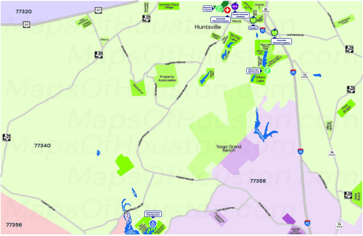 Texas Grand Ranch - Maps of Houston – Neighborhood Maps of Houston, Texas